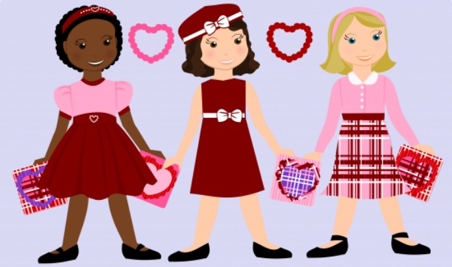 Valentine’s Day Paper Doll {free printable} – Tip Junkie
