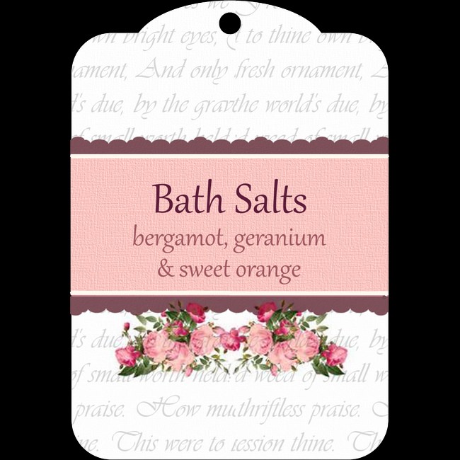 Free Printable Labels for DIY Bath & Beauty Products – Tip Junkie
