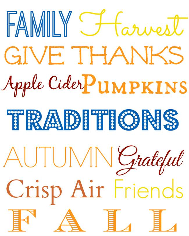 Fall Subway Art FREE Printable – Tip Junkie