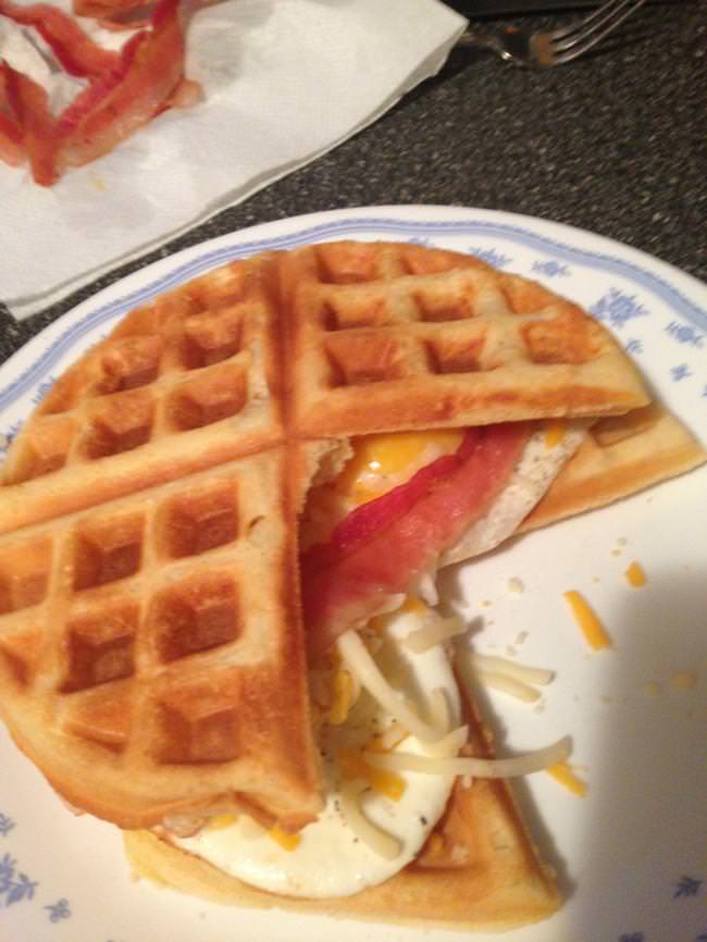 Pac-Man Waffle Sandwich Supreme – Tip Junkie
