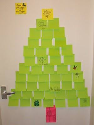 Post-It Note Christmas Tree – Tip Junkie