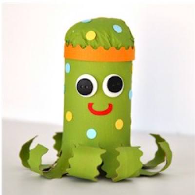 Cardboard Tube Octopus {Easy Craft} – Tip Junkie