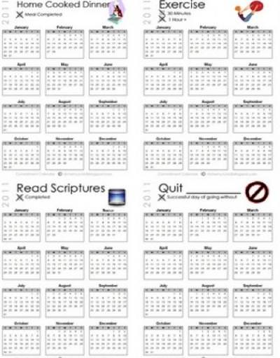 Commitment Calendars – Tip Junkie