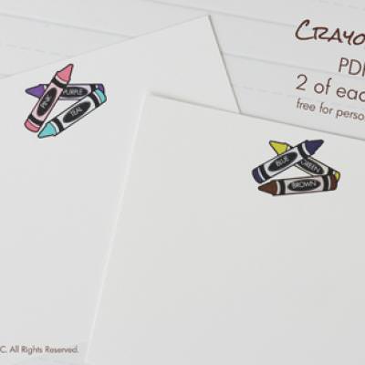 Free Crayon Note Printable – Tip Junkie